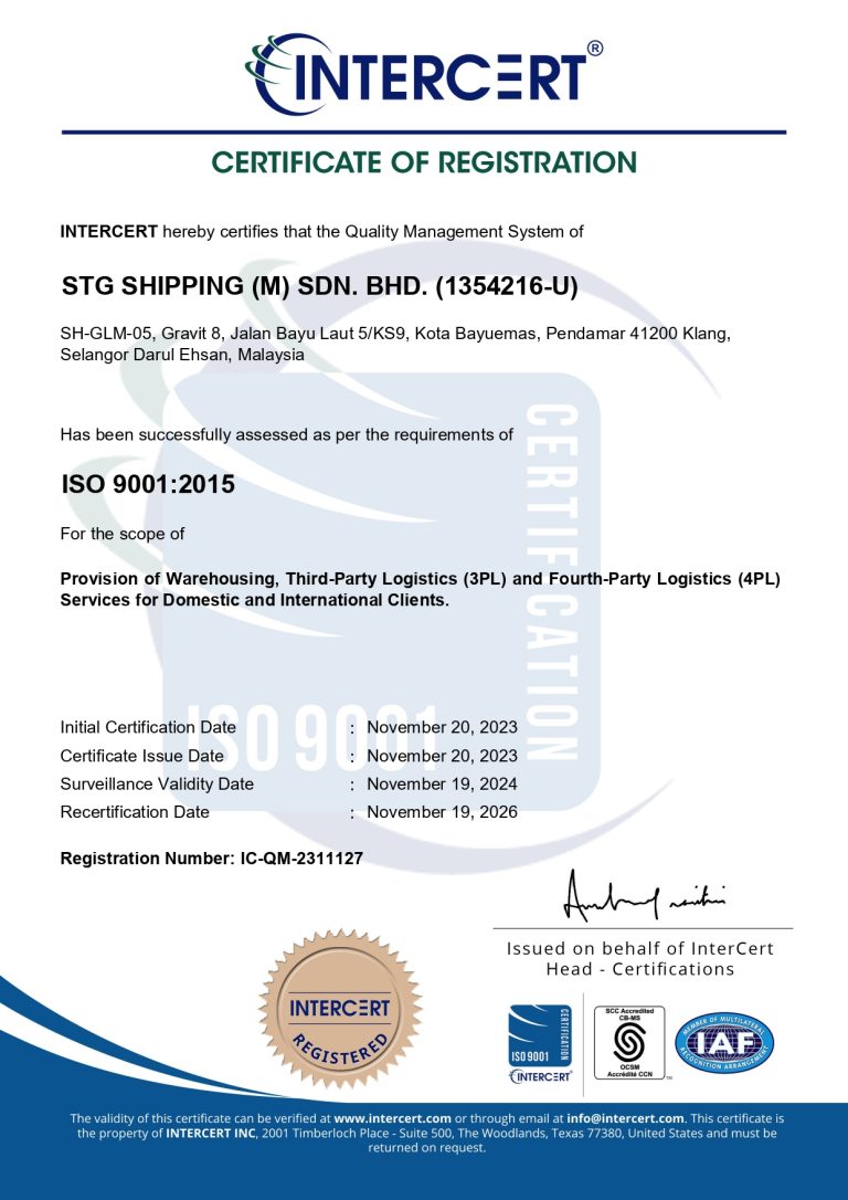 STG SHIPPING – Speedy, Reliable and Efficient Clearance